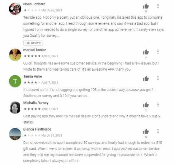 QuickThoughts App Review – Is It A Good Deal Or A “No Thanks” – Survey ...